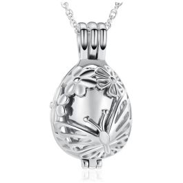 Butterfly Locket - Stainless Steel Cremation Ashes Jewellery Urn Pendant
